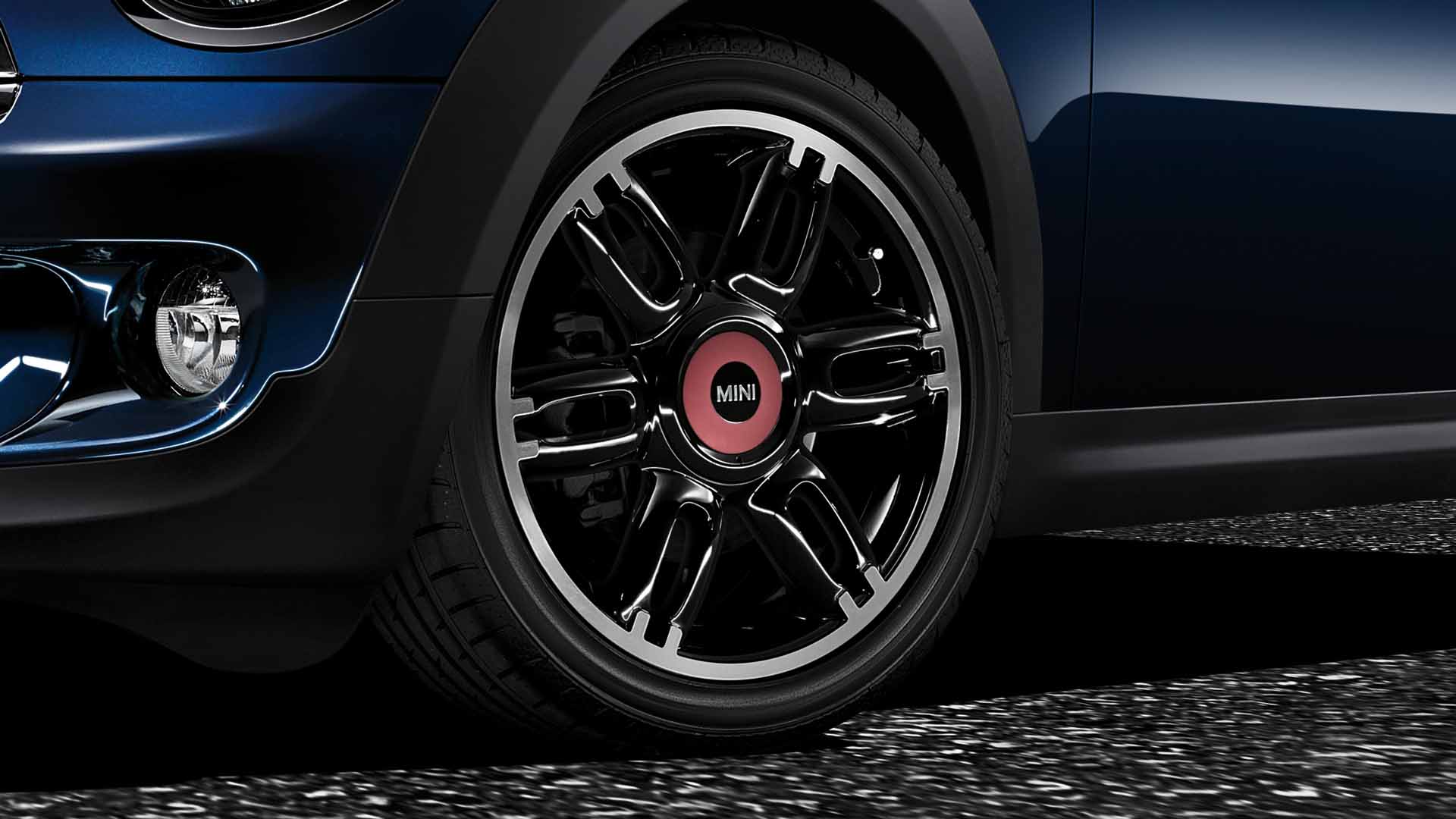 Light alloy wheel Twin-spoke R128 in Black