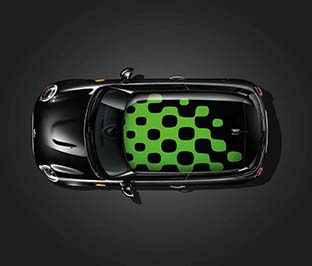 Roof graphic in Vivid Green design