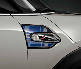 Side scuttles in Speedwell Blue design